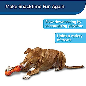 PetSafe Sportsmen Chuckle Interactive Dog Toy with Noise Maker - Use with Food or Treats