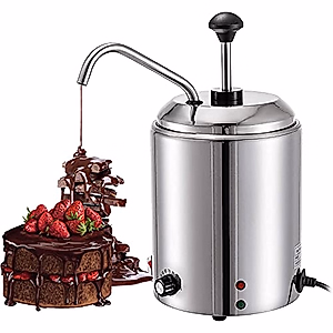 ANSNAL Cheese Dispenser with Pump,2.5L Capacity Hot Fudge Warmer, 800W Electric Hot Fudge Dispenser,10/20/30ML Automatic Cheese Dispenser for Hot Fudge Cheese Caramel,Temperature Control 30-110℃