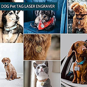 Phezer DJ6 Laser Engraving Machine for Beginners, 2.12lb Portable 3W Output Laser Engraver Logo Marker DIY Handcraft Kits for Wood Bamboo Coated-Metal Leather Paper Acrylic (3.15” X 3.15” Work Area)