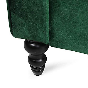 Christopher Knight Home Knouff Sofas, Emerald + Dark Brown