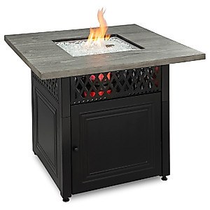 Endless Summer DualHeat Dakota Fire Pit | Dual Heat 2 in 1 Propane Fire Pit & Outdoor Heater | 41,000 Total Combined BTU | 38" Dual Heating Patio Fire Pit | Outdoor Fire Table & Heater