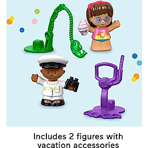 Fisher-Price Little People Toddler Toy Travel Together Friend Ship Musical Playset with 2 Figures & Accessories for Ages 1+ years