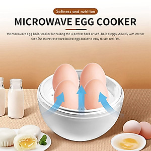 TAMOSH Egg Pod - Microwave Egg Boiler Cooker Egg Steamer Perfectly Eggs and Detaches the