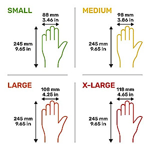 Well Before Exam Vinyl Gloves 4mil Nitrile Blend 5.2g - Nitrile Gloves Latex Free & Powder Free (MEDIUM)