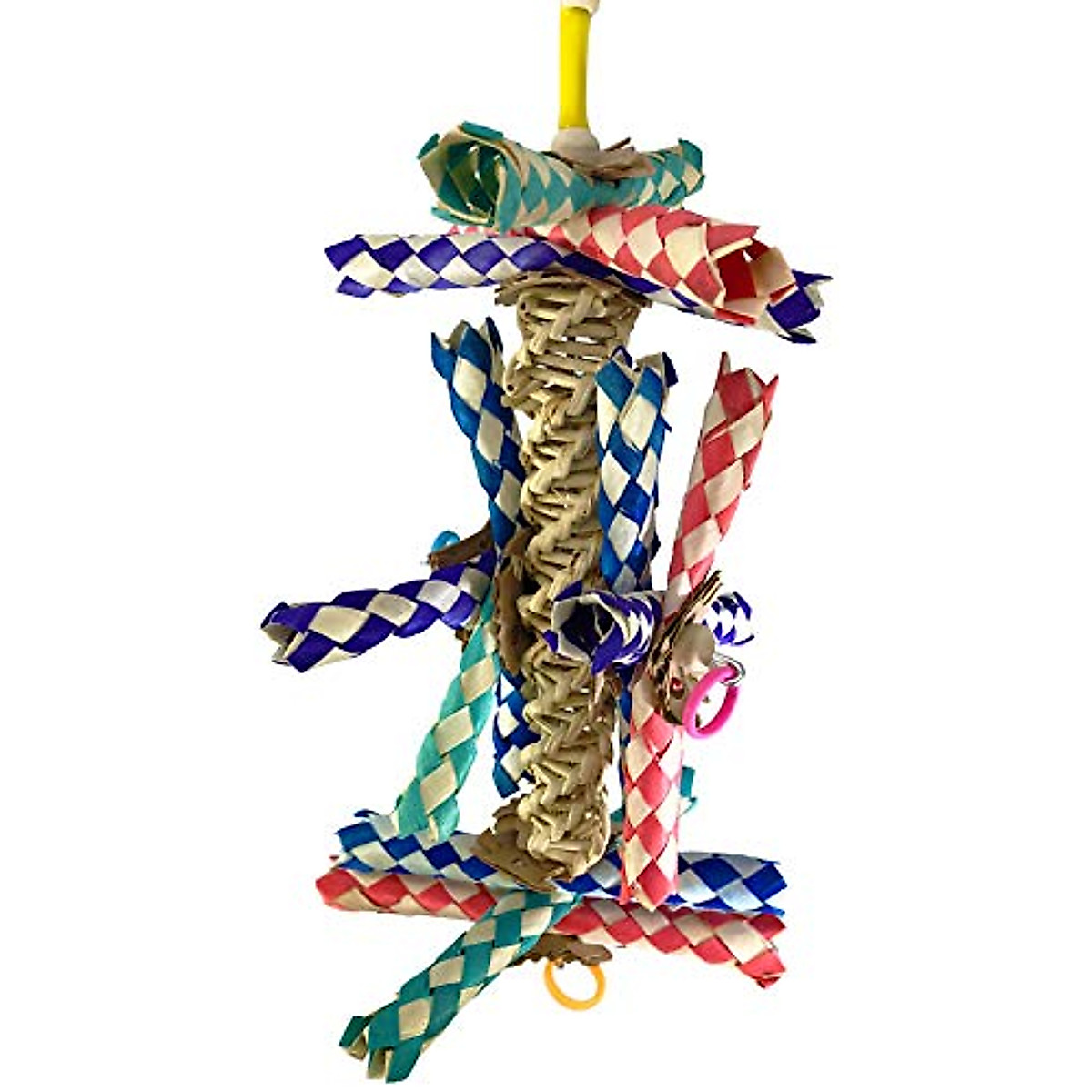 Bonka Bird Toys 1242 Helix Budgie Parrotlet Cockatoo Parrot Cages Cockatiel African Grey Macaw