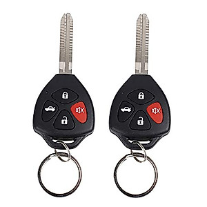 X AUTOHAUX Car Keyless Entry System Remote Control W/Blank Key for Toyota DC 12V