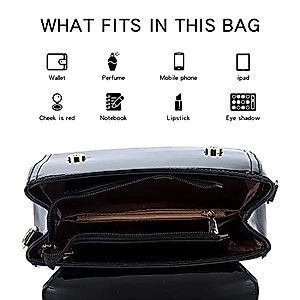 ZOCAI Women's Crossbody Satchel Handbags - PU Leather Top Handle Shoulder Bag Leopard Print Hobo Bags with Small Purse, Set of 2pcs