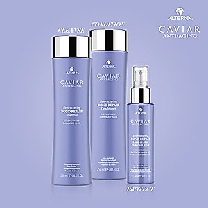 Alterna Caviar Anti-Aging Restructuring Bond Repair Leave-in Heat Protection Spray, 4.2 Fl Oz | Strengthens & Protects Damaged Hair