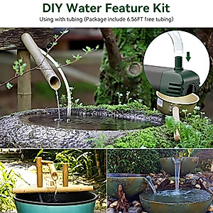 Antfraer Solar Water Pump, 20W Solar Water Fountain Pump 320GPH+ Flow Adjustable with 16.5FT Cord, 7 Nozzles Solar Fountain Pump for Pond Fish Pond Garden Waterfall Pool Hydroponics DIY Water Features