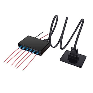 12V/24V 6 Gang LED Capacitive Touch Control Screen Switch Panel Slim Box With 15Pin VGA Tranmission Cable for Car Marine Boat