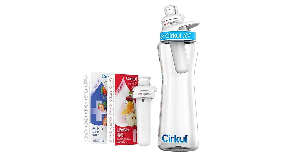 Stay Hydrated with Cirkul 22 oz Water Bottle Starter Kit
