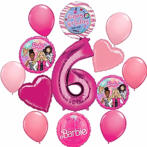 Anagram Dream Together Doll 6th Birthday Party Supplies Balloon Bouquet Decorations