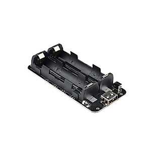 diymore 1865O Battery Holder Double Li-ion V8 Battery Shield Micro USB 5V/3A 3V/1A Power Bank Battery Charging Module for Raspberry Pi and Arduino ESP32 (2 Holders)