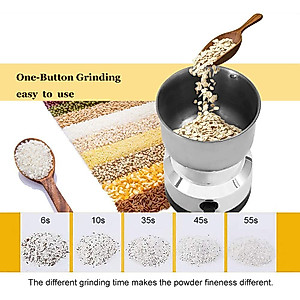 Electric Coffee Bean Grinder Nut Seed Herb Grind Spice Crusher Mill Blender