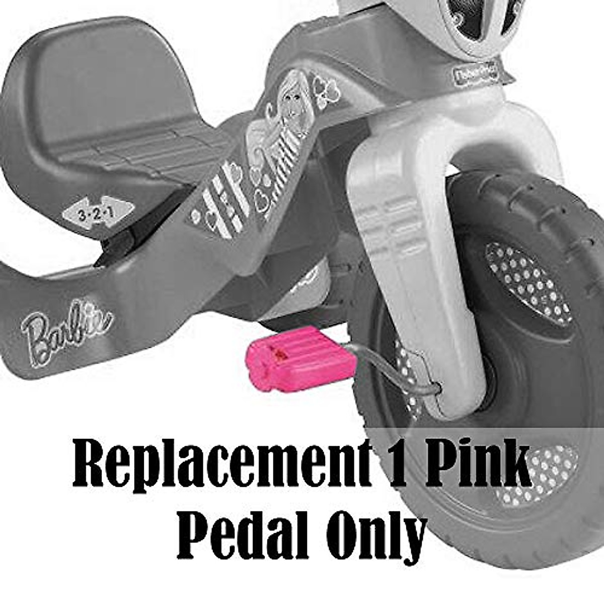 Fisher-Price Barbie Lights and Sounds Trike X6020 - Replacement Pink Pedal
