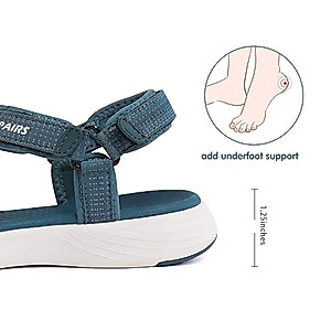 DREAM PAIRS Women's Athletic Sport Sandals Hiking Sandal Dark Blue Size 9.5 M US QDL19001L