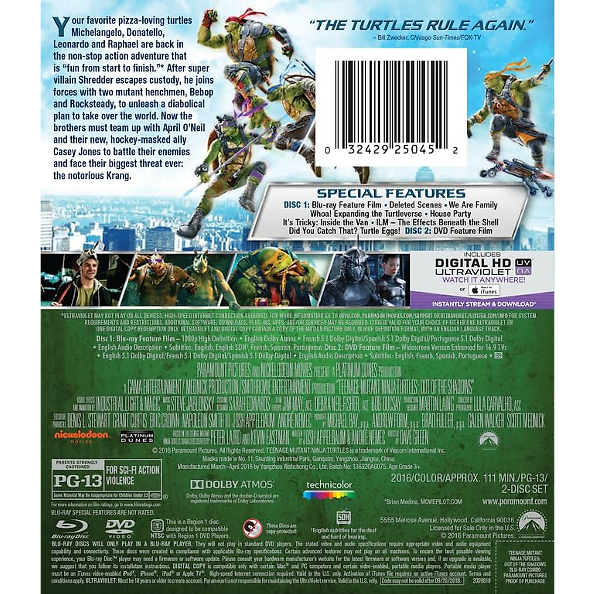 Teenage Mutant Ninja Turtles: Out Of The Shadows