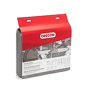 Oregon Chainsaw Chain Sharpening Kit with Hard Case - Contains Files, Handles, Depth Gauge, Stump Vise, Felling Wedge, and More Accessories