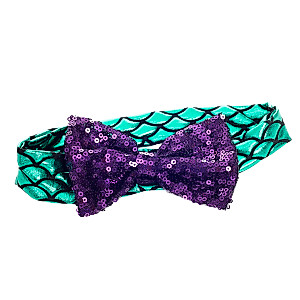 Dressy Daisy 1st First Birthday Mermaid Romper Bodysuit Onesie Outfits for Infant Baby Girls Fancy Party Dress Up Skirt Set with Bowknot Headband Size 12-18 Months 322