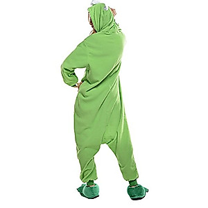 VU ROUL Unisex-adult Costumes Mike Onesie Pajamas Size Medium Green