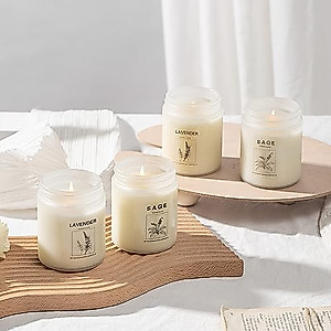 3 Pack Candles for Home Scented, 40.2 oz 300 Hour Long Lasting Candles, 3 Wick Large Jar Soy Candle, Lavender Candle, Scented Candles Gift Set, Perfect for Festival Gifts