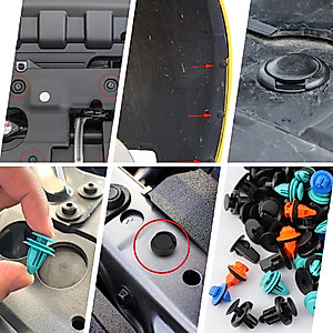Car Fender Flare Retainer Clips 210PCS Plastic Fastener Rivets Bumper Fender Liner Automotive Push Pins for Toyota 4Runner RAV4 FJ Cruiser Tacoma Replace 75397-35010 75495-35010 90189-06013