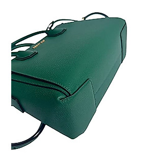 Michael Kors Mercer Belted Medium Top Zip Satchel (Jewel Green)