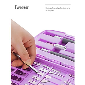 FantastiCAR Craft Knife Precision Cutter Hobby Knife Blades Set (30pcs) for Art Work, Scrapbooking, Stencil, Architecture Modeling, Wood Leather Working (Purple)