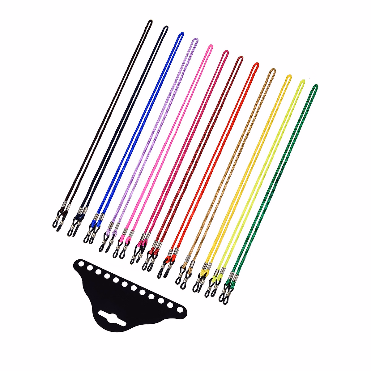 eBoot 12 Pieces Eyeglass Cord Glasses Strap Eyewear Retainer with Glasses Cloth