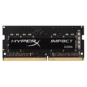 HyperX HX424S14IB2K2/16 Impact Black 16GB Kit of 2 (2x8GB) 2400MHz DDR4 Non-ECC CL14 260-pin Unbuffered SODIMM Internal Memory Black
