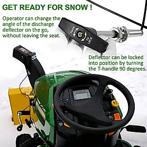 Snowblower Cable Replaces for John Deere AM132704 Snow Thrower, Tractors, Snow Blower GX, GT, LX, 100 Series 345 355 425 445 455 X565 X475 X720 Deflector Push Pull Spout Control Input Cable