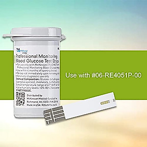 McKesson True Metrix Pro, Blood Glucose Test Strips, Multiple Patient Use, 50 Strips, 24 Packs, 1200 Total