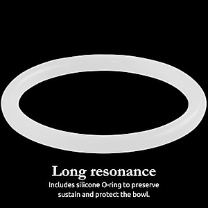 Meinl Sonic Energy Crystal Singing Bowl 9" A Note Brow Chakra, High-purity Quartz — for Meditation, ASMR, Sound Therapy, Yoga