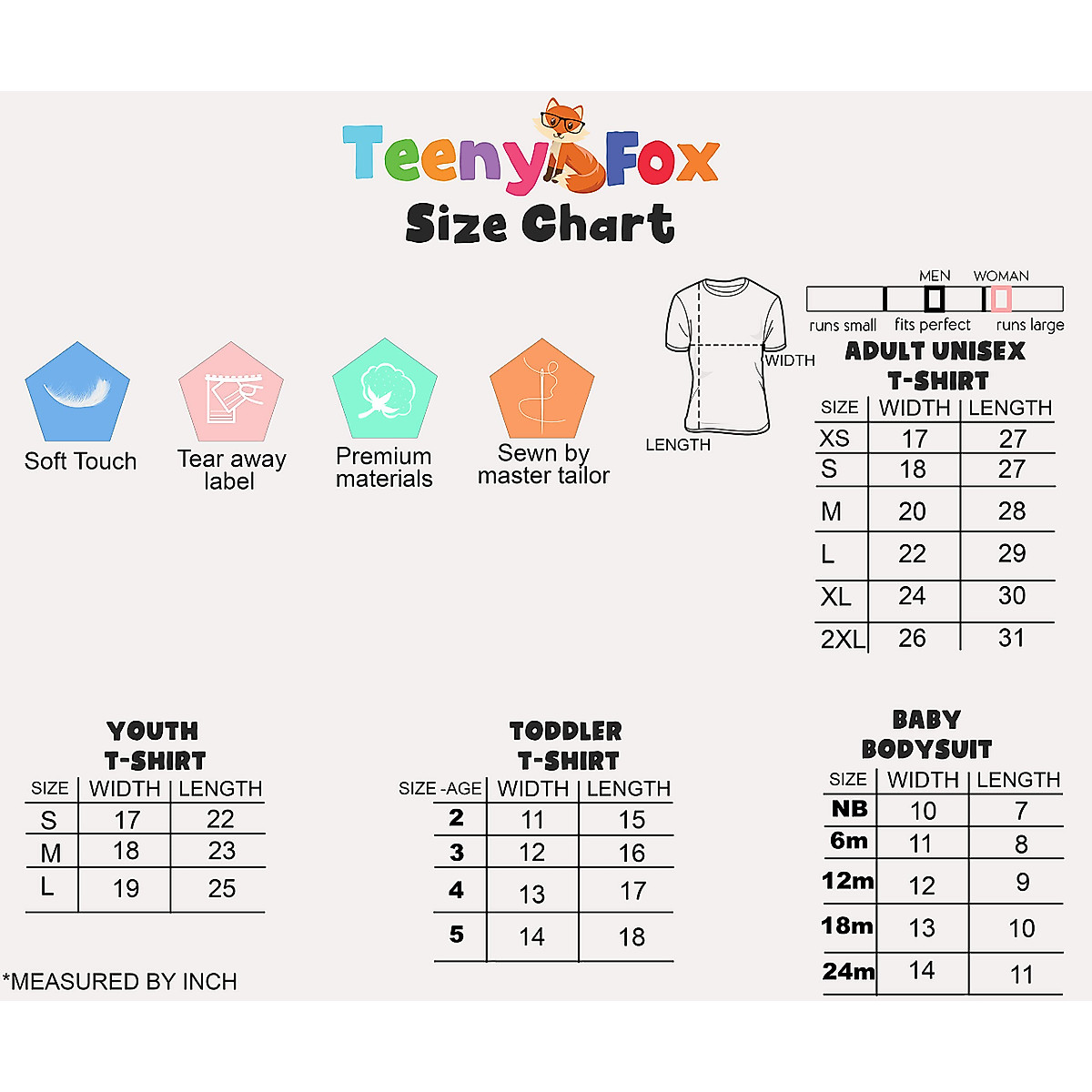 Teeny Fox Baby Bear Family Mama Papa Cute Matching Outfits Couple Shirts