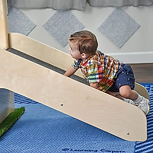 Children's Factory-ANG1617 Toddler Loft Set, Kids Indoor Play Equipment, Sliding/Climbing/Crawling Toys for Preschool/Daycare/Playroom, Wooden Classroom Furniture