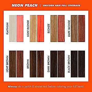 Lime Crime Unicorn Semi-Permanent Hair Color, Neon Peach, 200 ml,816652020101