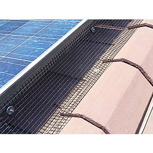 Solar Panel Bird/Critter Guard Fastener Clips | for Attaching Bird and Squirrel Guard Wire to Solar Panels Premium Quality | Installs and Removes Without Damage 50 Plastic ABS Clips