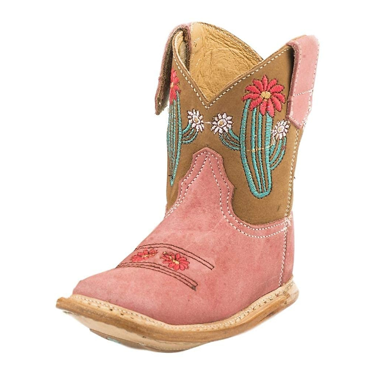 Roper Infants Cowbabies Cactus Boot, Tan, 1