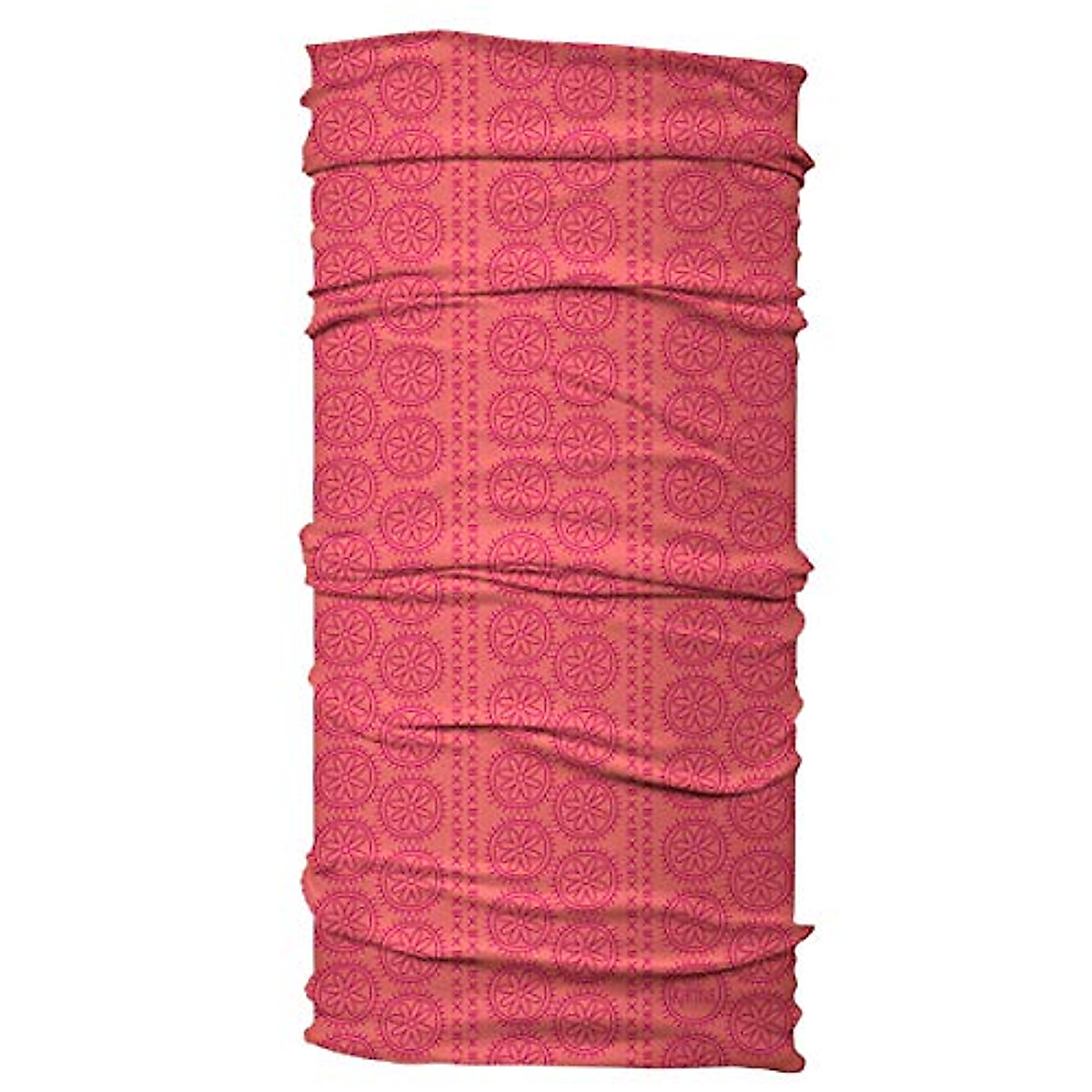 Karma Coral Sand Dollar Headband for Women - Wide - Fabric Headband and Stretchy Hair Scarf - Coral, 1 Count (Pack of 1)