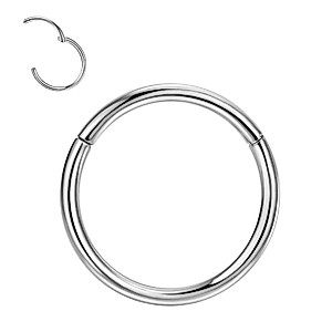 FANSING Titanium Nose Rings 18g Nose Hoop 8mm Piercing Hoop for Cartilage Helix Septum Jewelry 18 Gauge