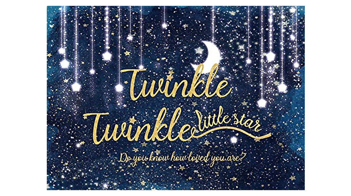 Twinkle Twinkle Little Star Backdrop for Kids Parties & Photo Shoots