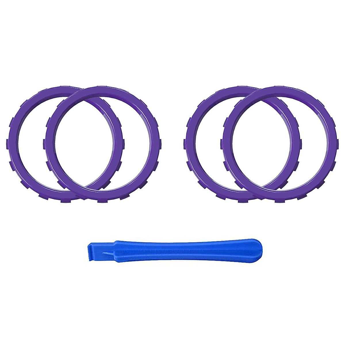 eXtremeRate Replacement Accent Rings for Xbox Elite Series 2 Core | for Elite Series 2 | for Xbox One Elite | for eXtremeRate ASR Version Shell for Xbox Series X/S Controller - Purple