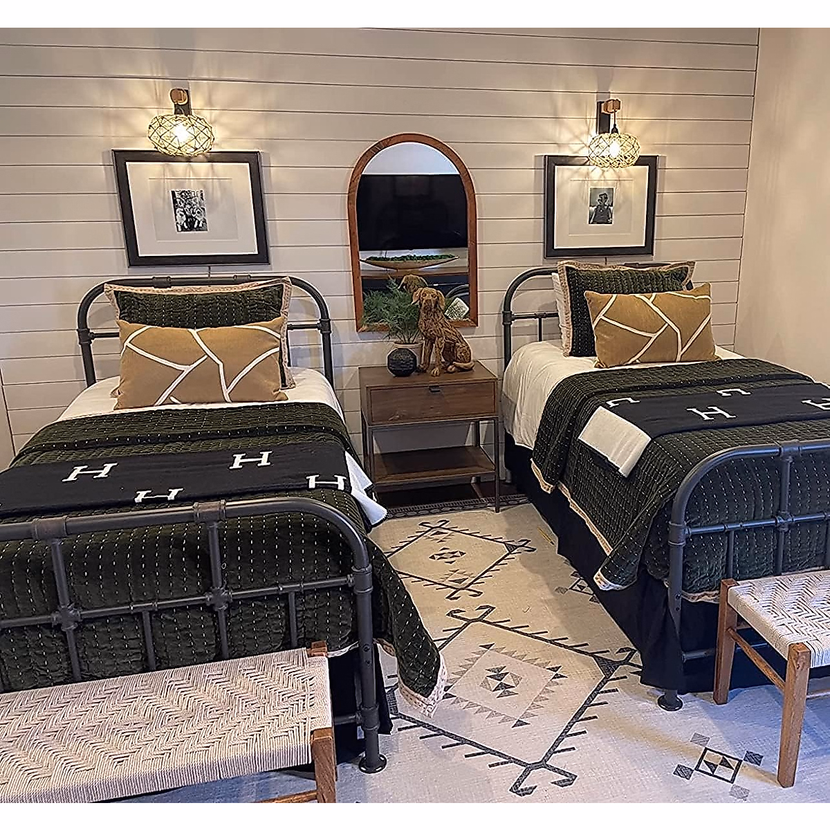 Plug in Wall Sconces Rattan Boho Decor Wall Sconce Light Woven Wicker Wall Lamp with Plug in Cord Dimmable Hanging Lamps That Plug Into Wall Outlet Rustic Wall Lamp Light for Bedroom Living Room