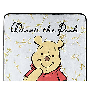 Disney Winnie The Pooh Silly Bear Fleece Super Plush Throw Blanket 46" x 60" (117cm x 152cm)