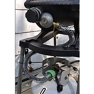 FryOilSaver Co, B90C, Propane Hose Safety Guard for BBQ Gas Grill, Grill Regulator Hose Guard, Reduces Punctures, Kinking and Burning, 26 inches Long