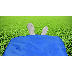 Gold Armour Sleeping Bags for Adults Kids Boys Girls Backpacking Hiking Camping, Cold Warm Weather 4 Seasons, Indoor Outdoor Use, Lightweight & Waterproof, Left Zipper (Blue & Gray)