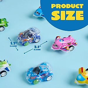 JOYIN 100 Pcs Mini Pull Back Cars Set, Toy Cars for Kids 4-8, Bulk Party Favors, Treasure Box Prizes, Classroom Rewards, Pinata Stuffers, Goodie Bags Stuffers for Boys and Girls