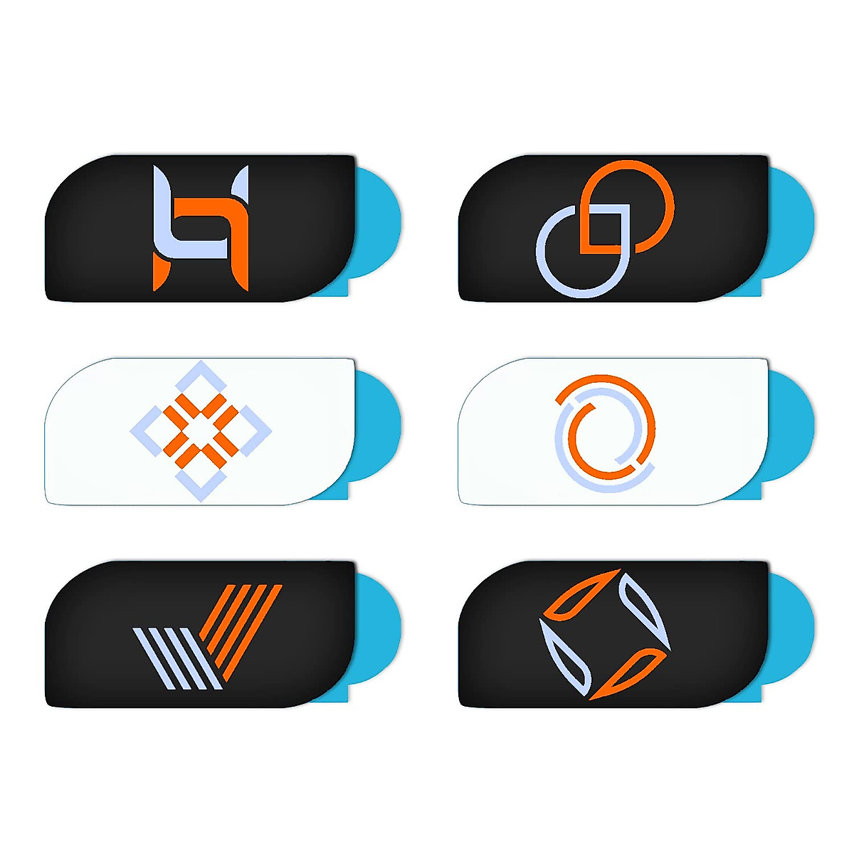 100PCS Custom Bulk Laptop Camera Cover Slide Personalized Webcam Cover Logo Text Computer Phone MacBook Privacy Cover Slide Promotion Items Promption Gift (Shape 1)