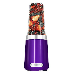 Big Boss powerful and Professional 15 Piece high speed 600 Watt personal countertop blender/Mixer - Recipe book included- Pulverizes and Liquefies fruits and vegetable – Simple and easy to use- Purple