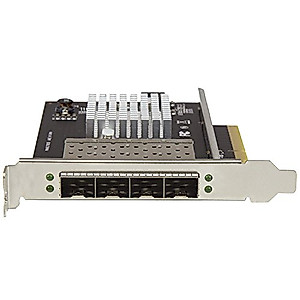 StarTech.com Quad Port 10G SFP+ Network Card - Intel XL710 Open SFP+ Converged Adapter - PCIe 10 Gigabit Ethernet Server NIC - 10GbE Fiber Optic LAN Card - Dell PowerEdge HPE ProLiant (PEX10GSFP4I)